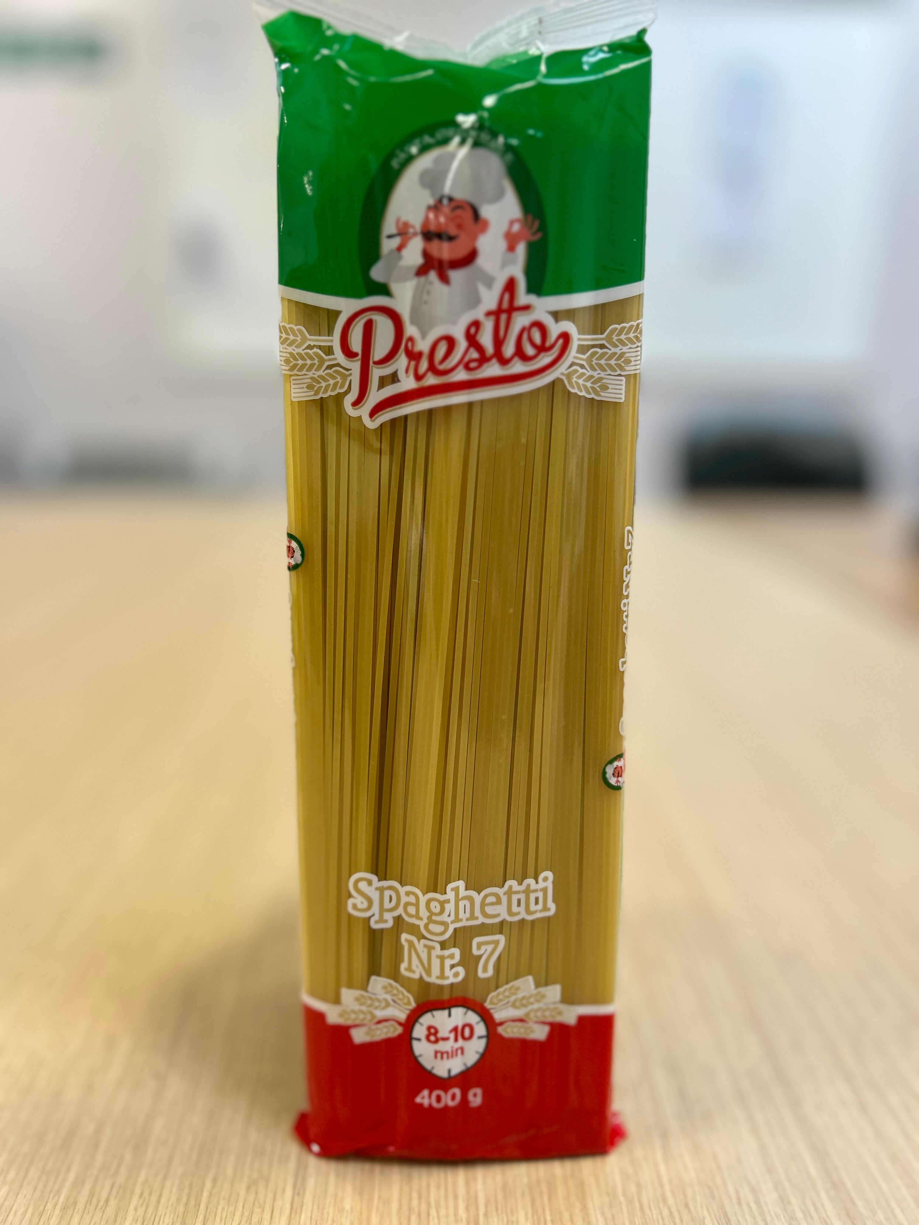 Presto Nr dried no 7 Spaghetti 400g – Essex Affordable Food Hub